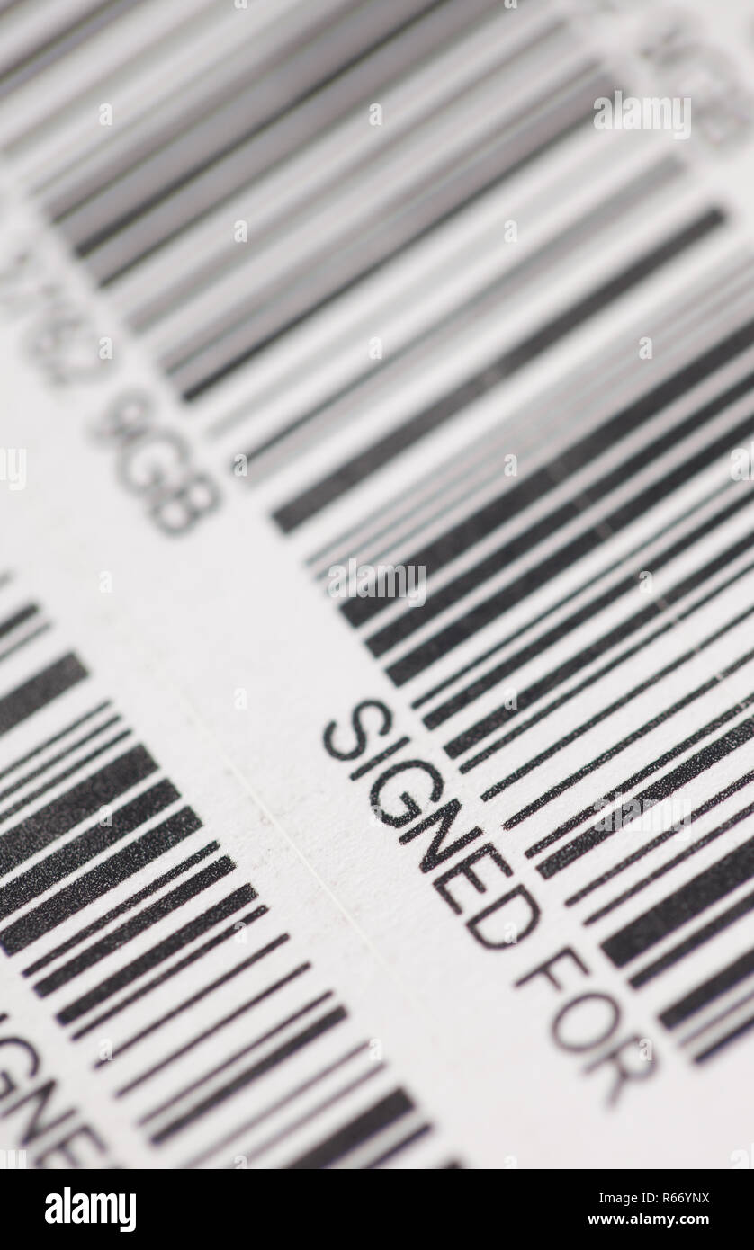 Royal mail barcodes hi-res stock photography and images - Alamy
