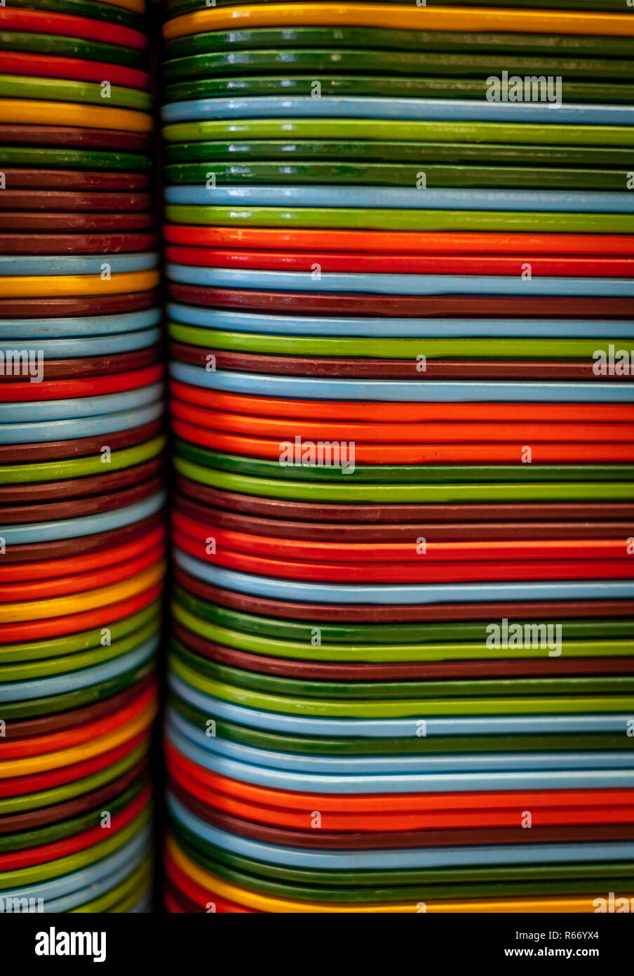 Empty food trays stacked hi-res stock photography and images - Alamy