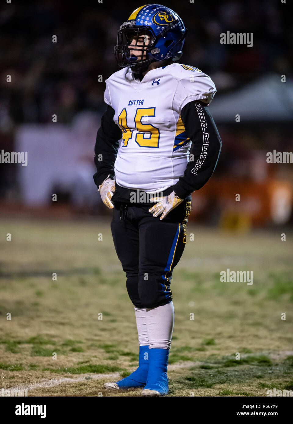 Football action with West Valley vs. Sutter High School in Cottonwood ...