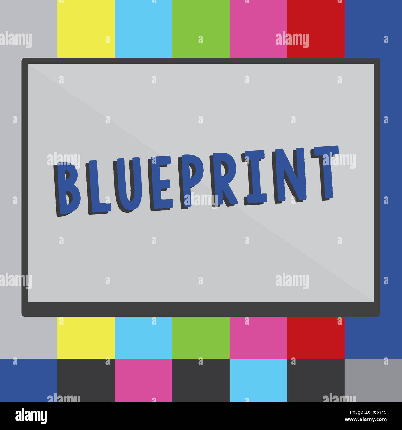 Word writing text Blueprint. Business concept for design plan or other ...
