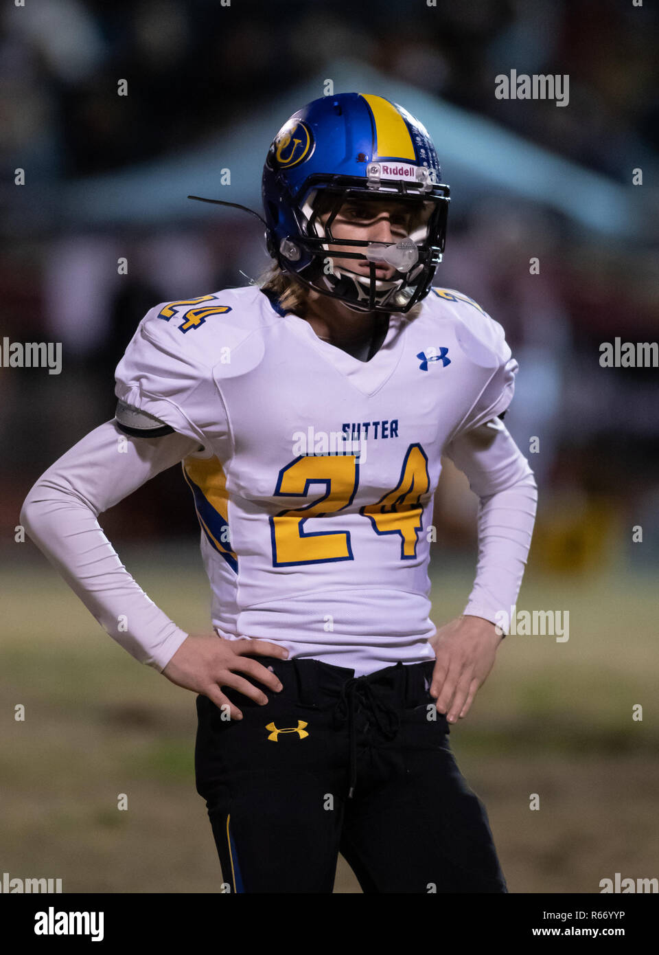 Football action with West Valley vs. Sutter High School in Cottonwood ...
