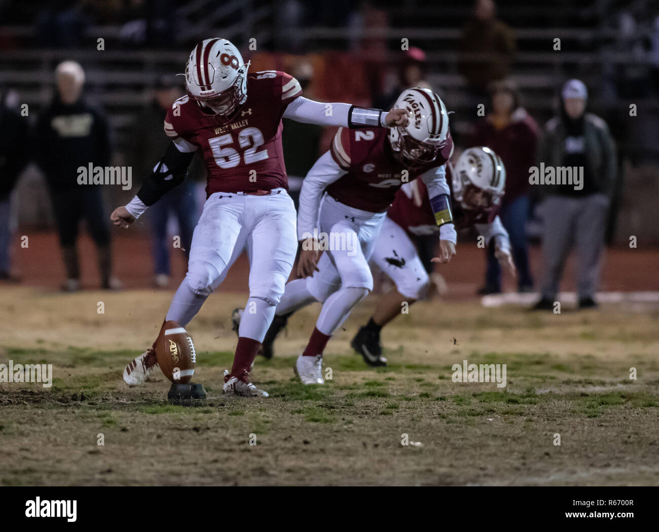 Football action with West Valley vs. Sutter High School in Cottonwood ...
