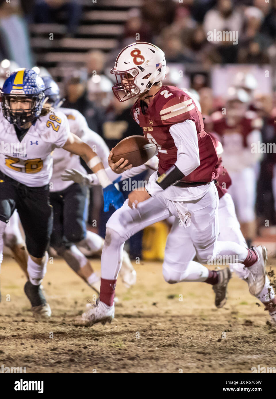 Football action with West Valley vs. Sutter High School in Cottonwood ...