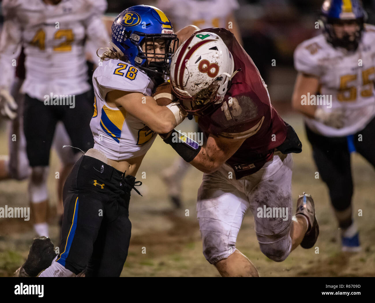 Football action with West Valley vs. Sutter High School in Cottonwood ...
