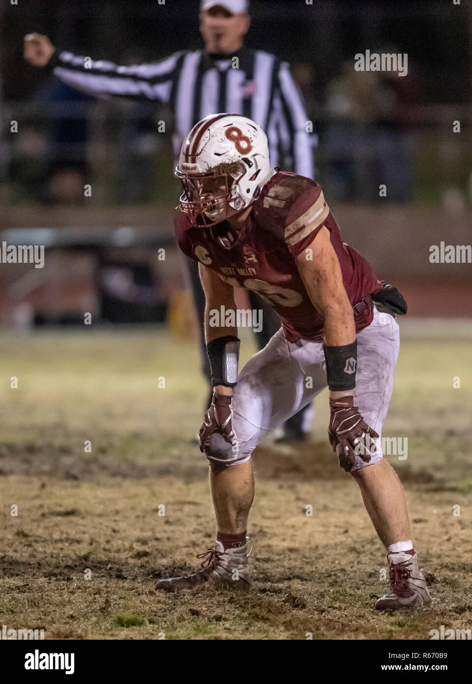 Football action with West Valley vs. Sutter High School in Cottonwood ...