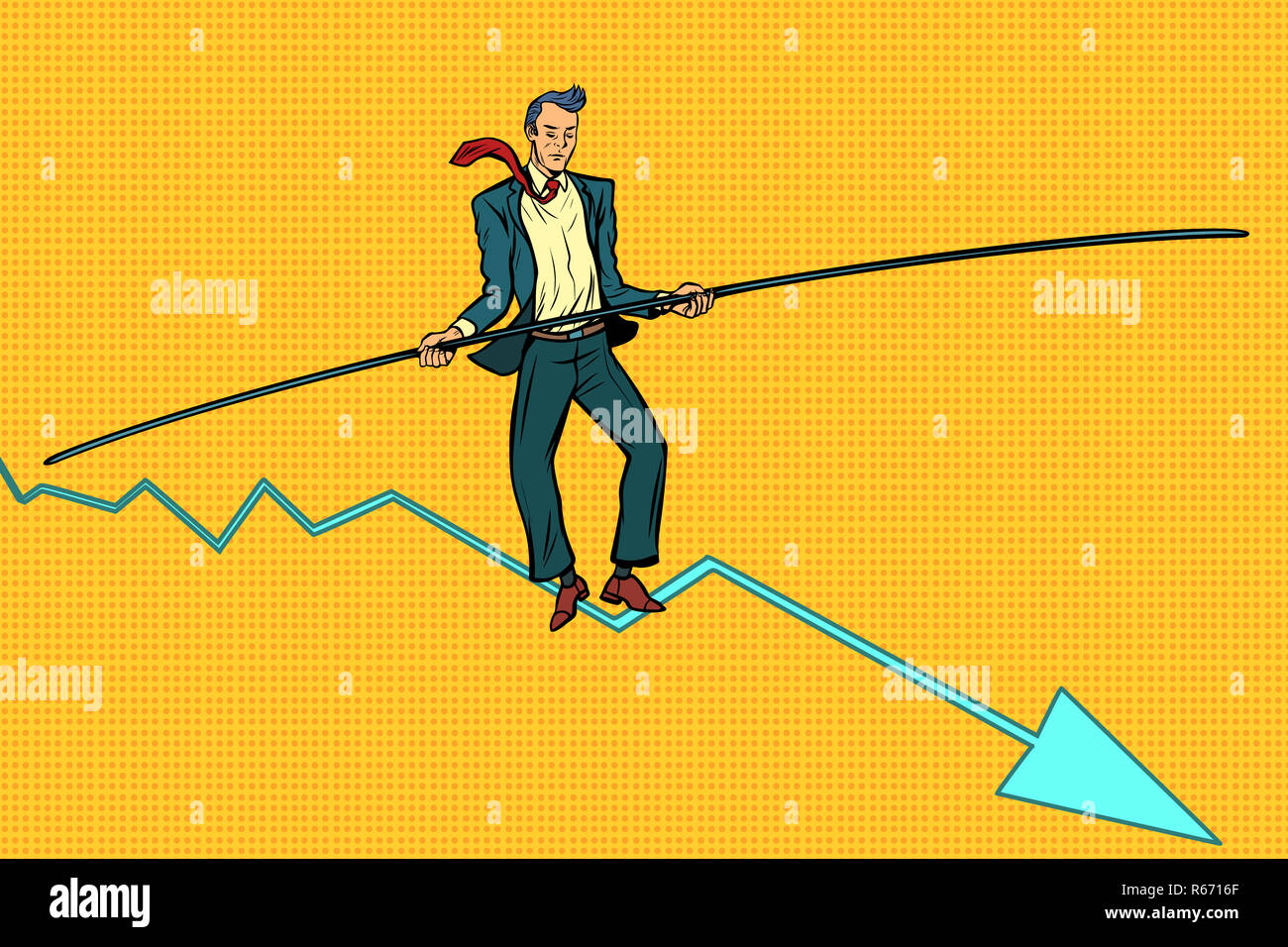 Tight rope walker vintage hi-res stock photography and images - Alamy