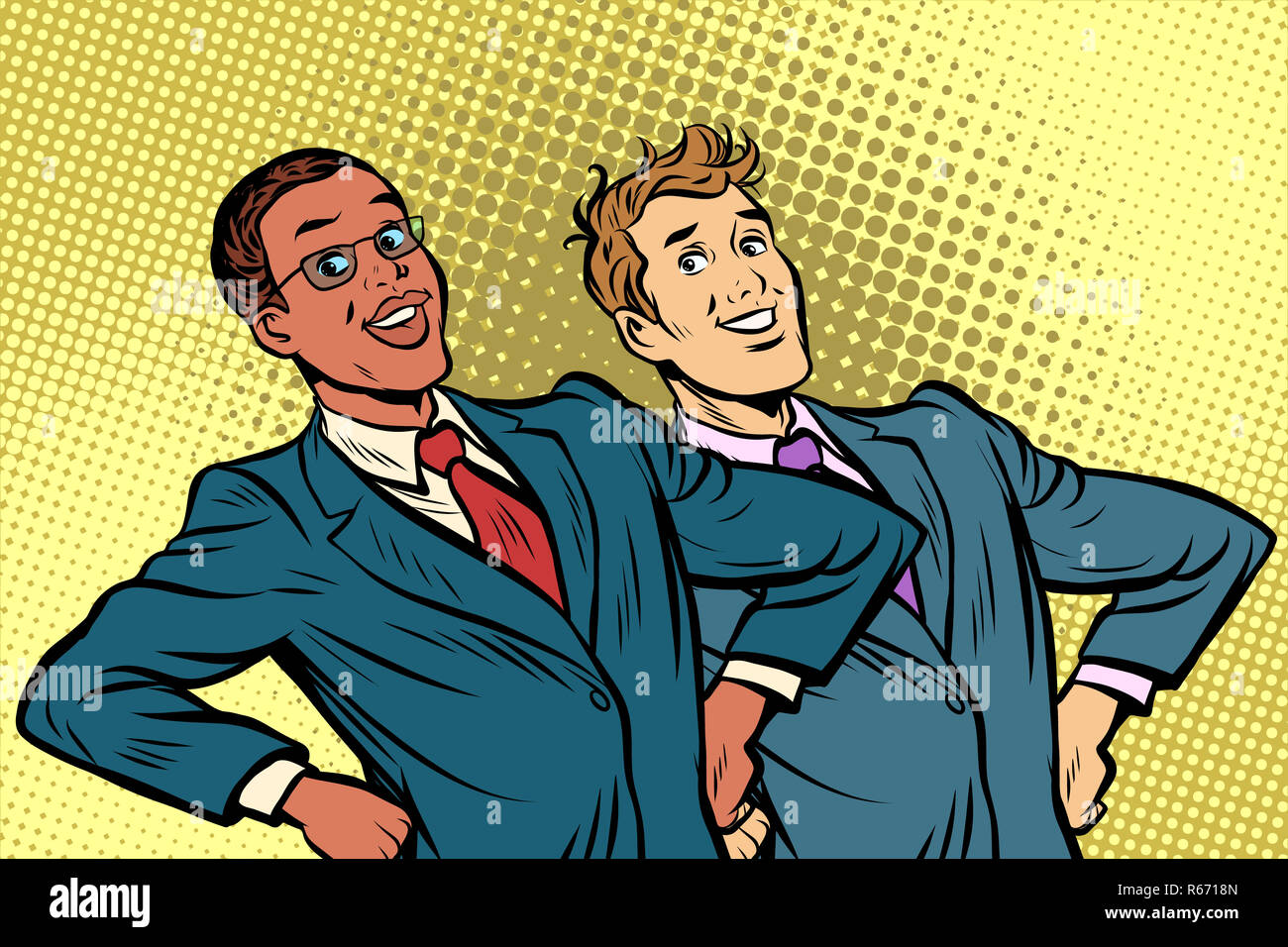 Business cartoon meeting manager long hi-res stock photography and ...