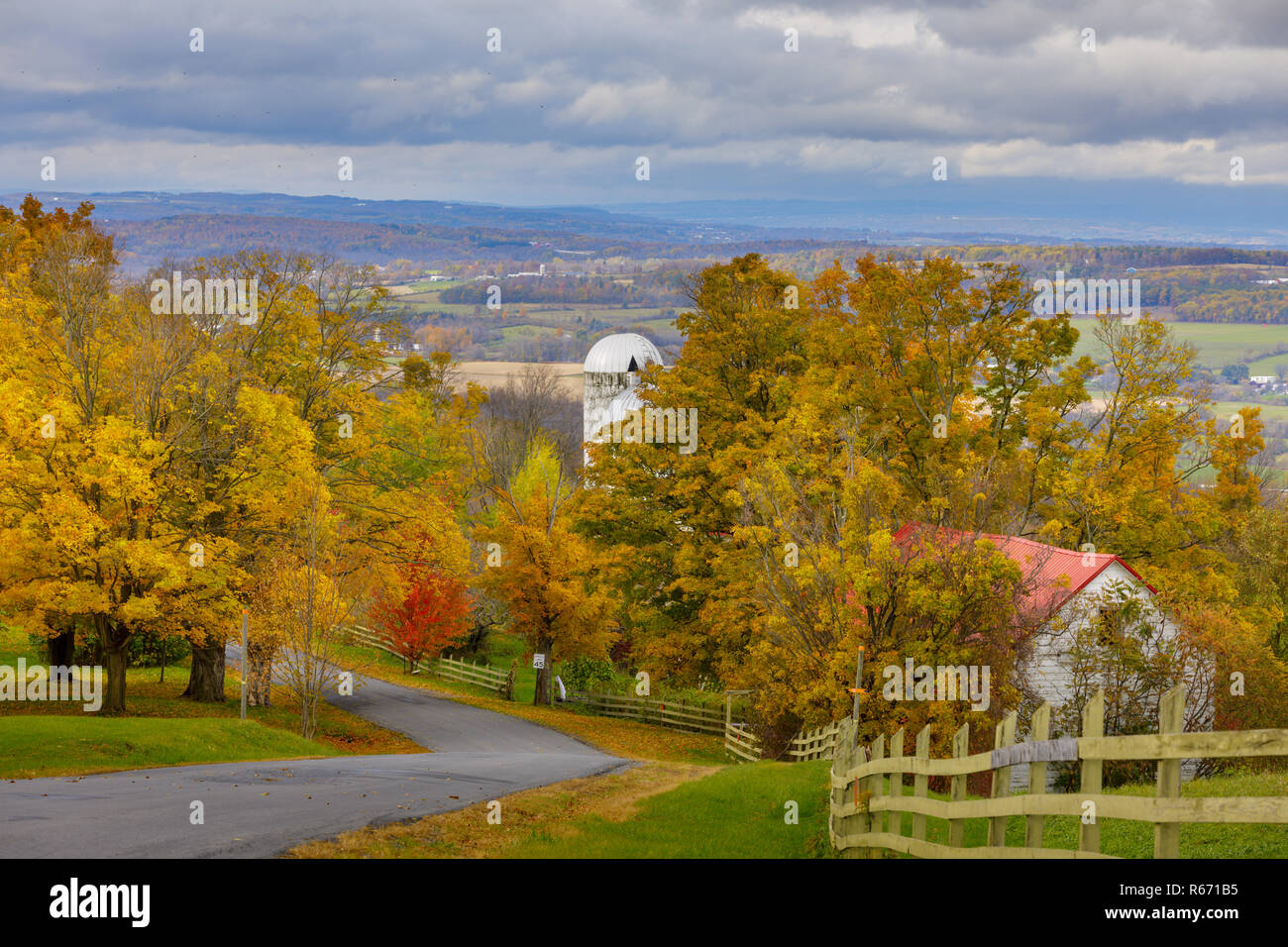 The Mohawk Valley of New York State is ablaze with late October colors ...