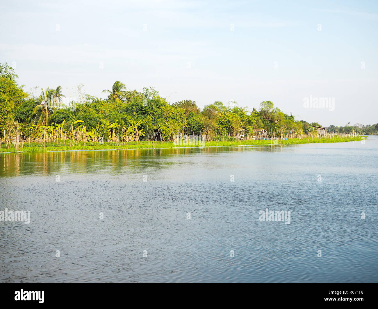 Tha Chin River in Nakhon Pathom ,Thailand Stock Photo - Alamy
