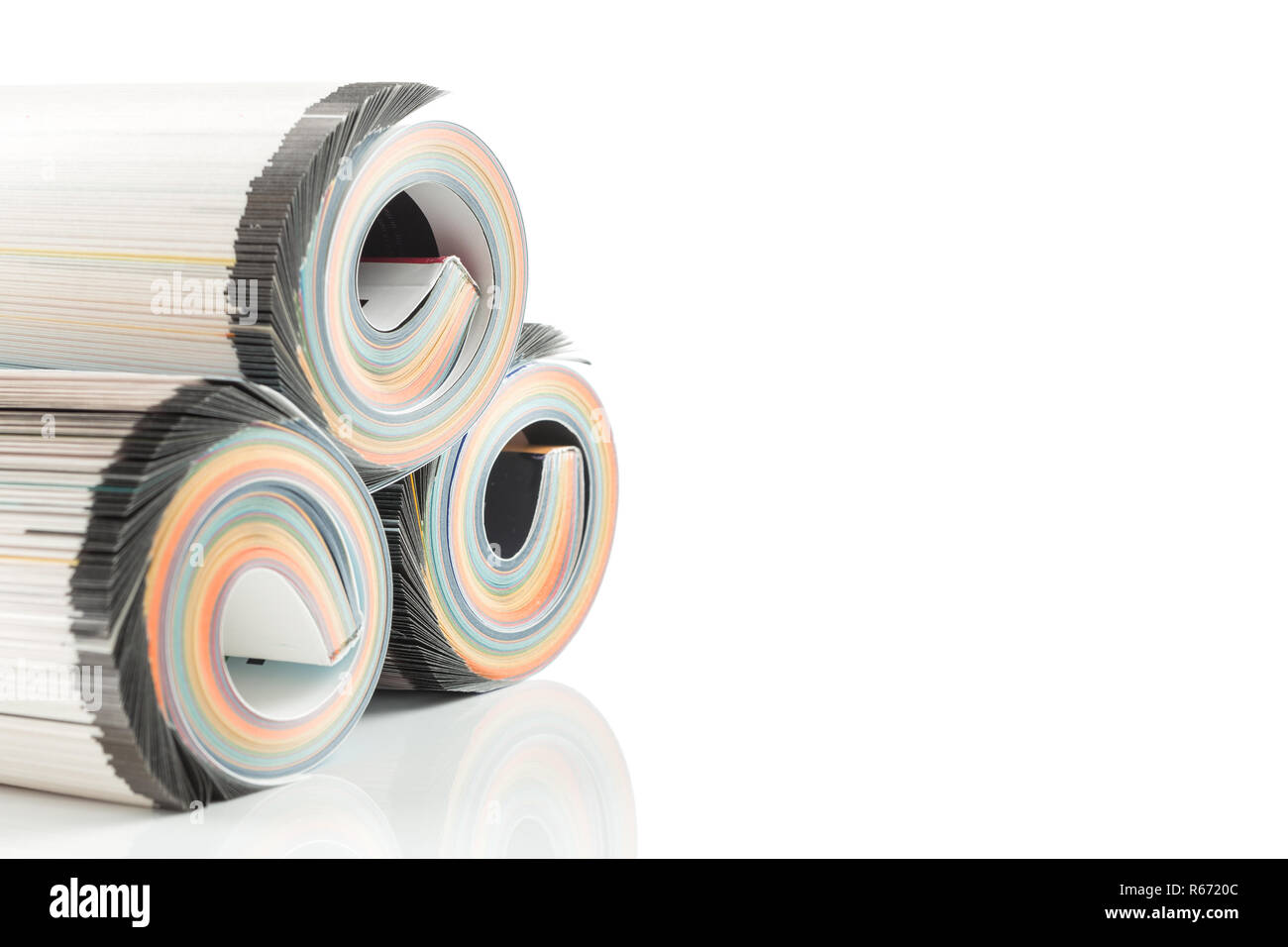 Colorful magazines close up photo Stock Photo - Alamy