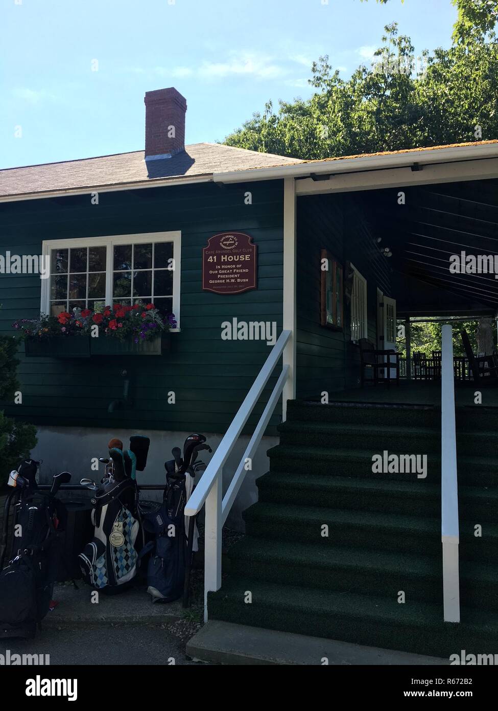 Kennebunkport ME: Aug 1: The Bush Compound in Kennebunkport Main, often ...