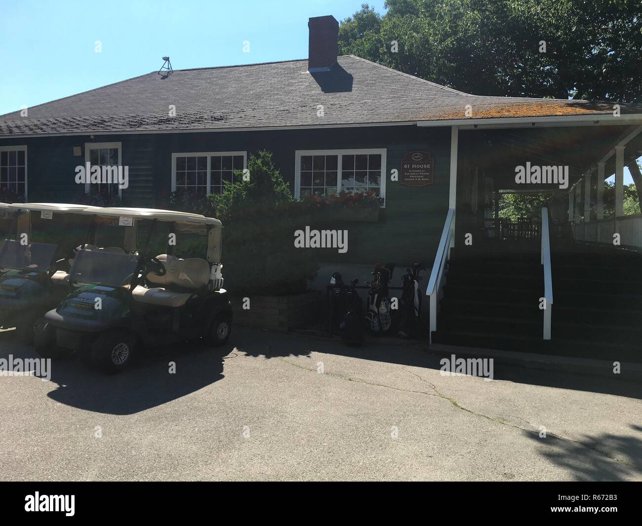 Kennebunkport ME: Aug 1: The Bush Compound in Kennebunkport Main, often ...