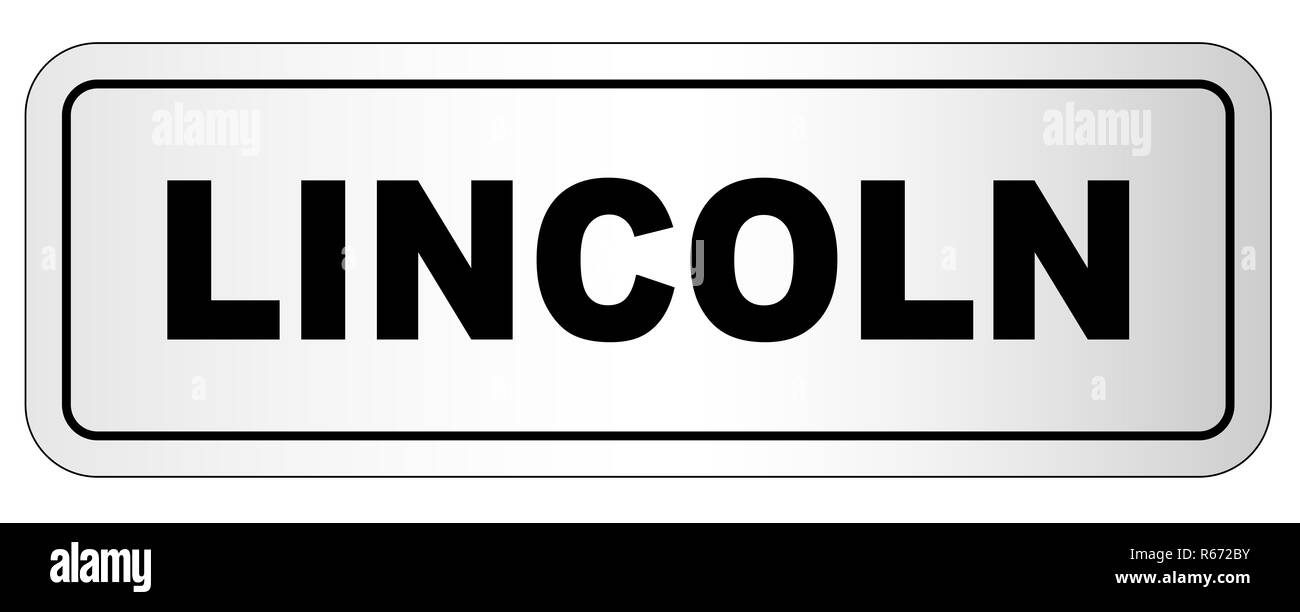 Lincoln City Nameplate Stock Photo - Alamy