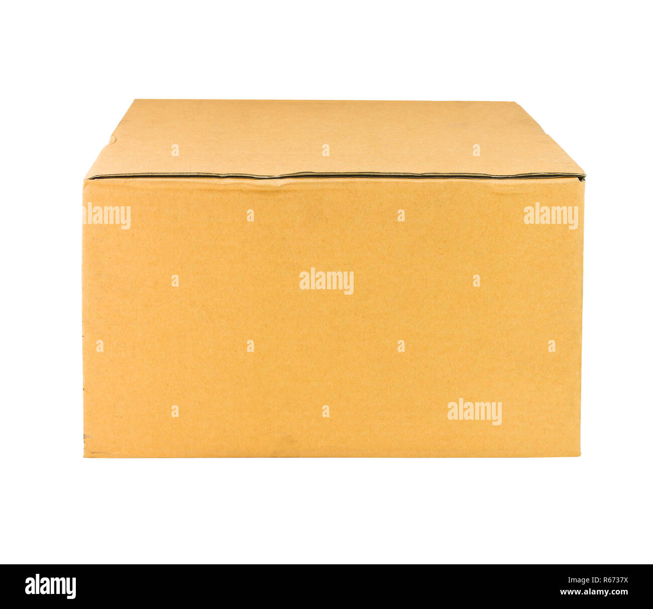 Cardboard box isolated Stock Photo - Alamy