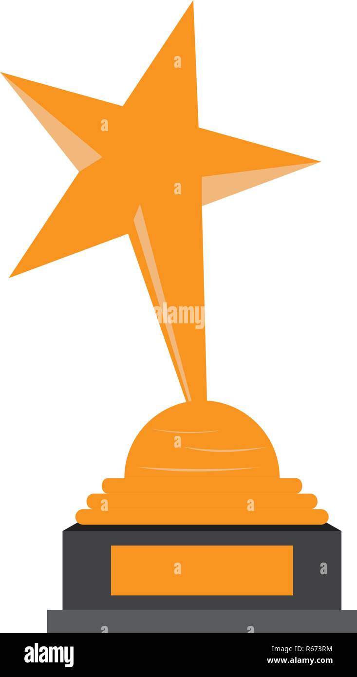 Star shape golden trophy Stock Vector Image & Art - Alamy