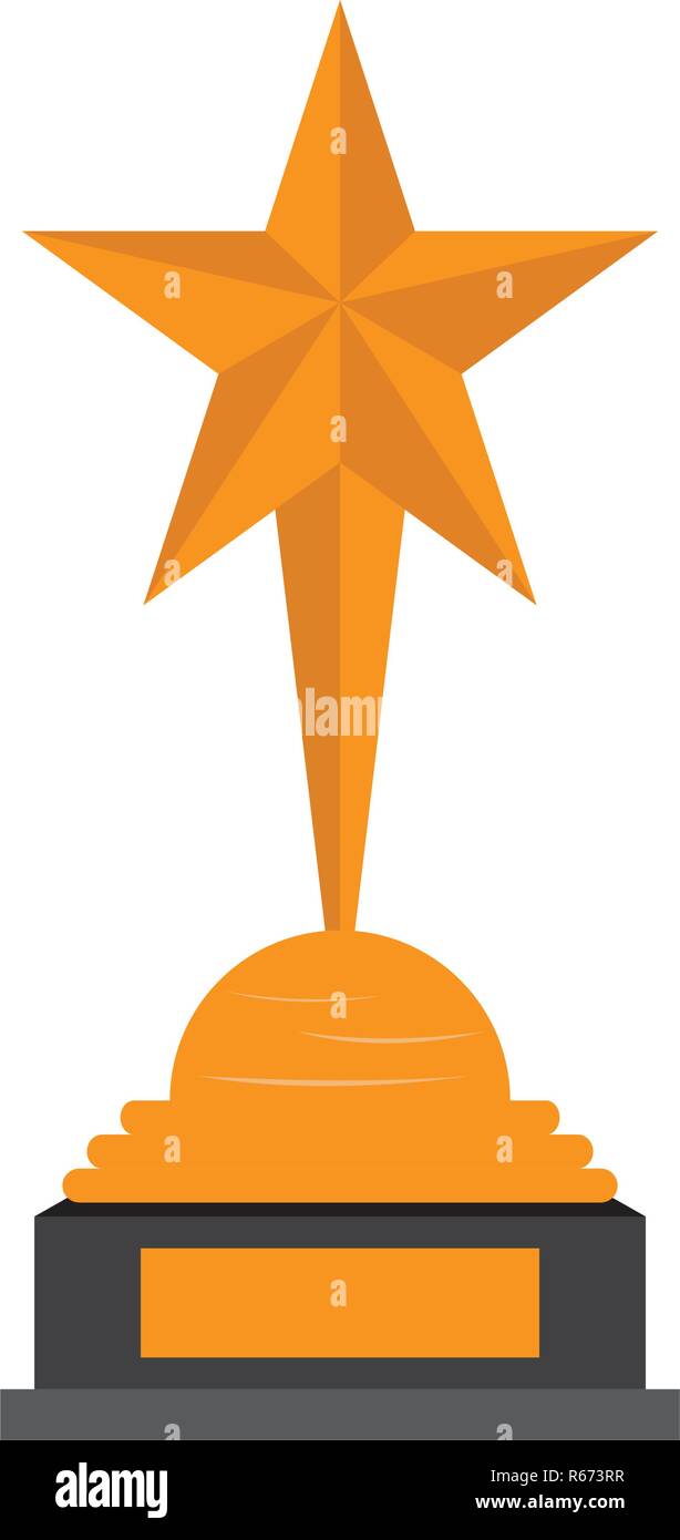 Star shape golden trophy Stock Vector Image & Art - Alamy