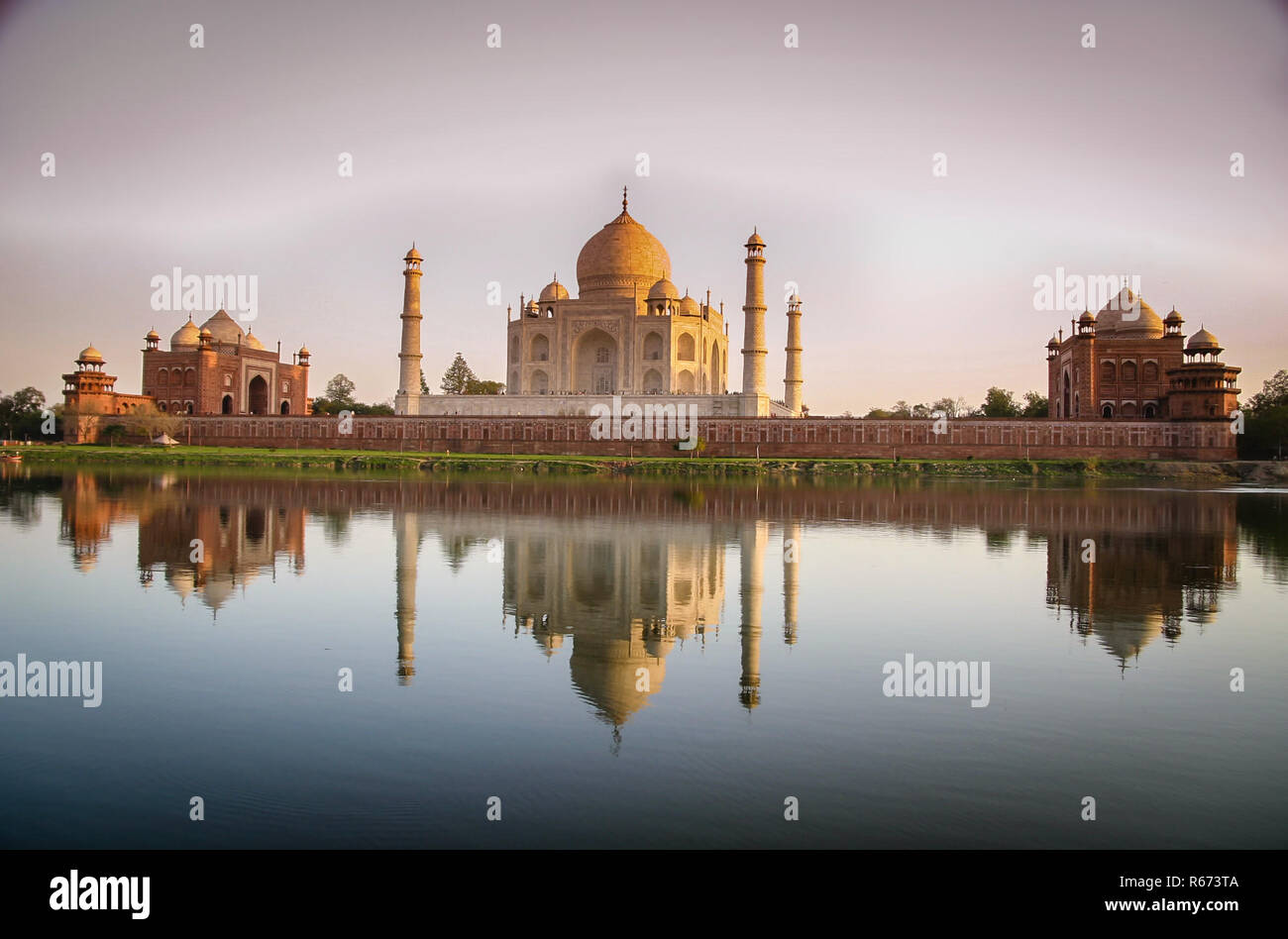 Taj Mahal reflection Stock Photo - Alamy