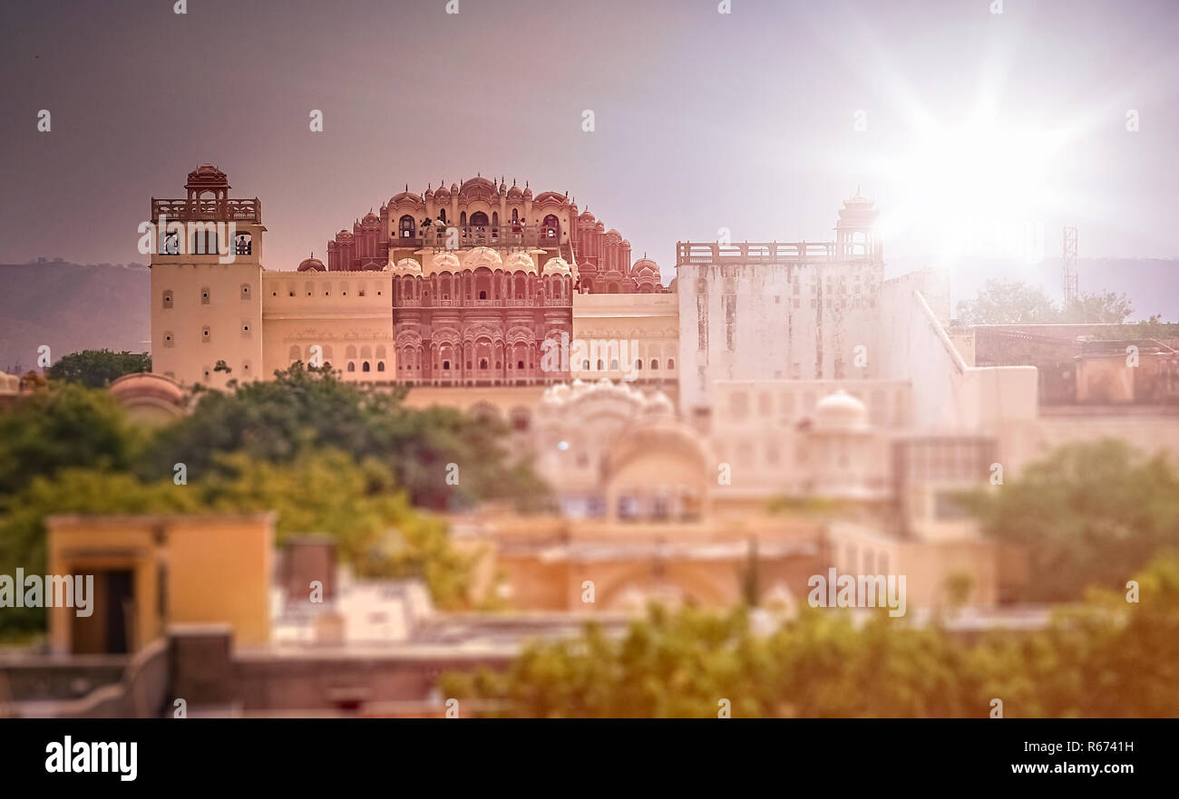 Hawa mahal jaipur sunset hi-res stock photography and images - Alamy