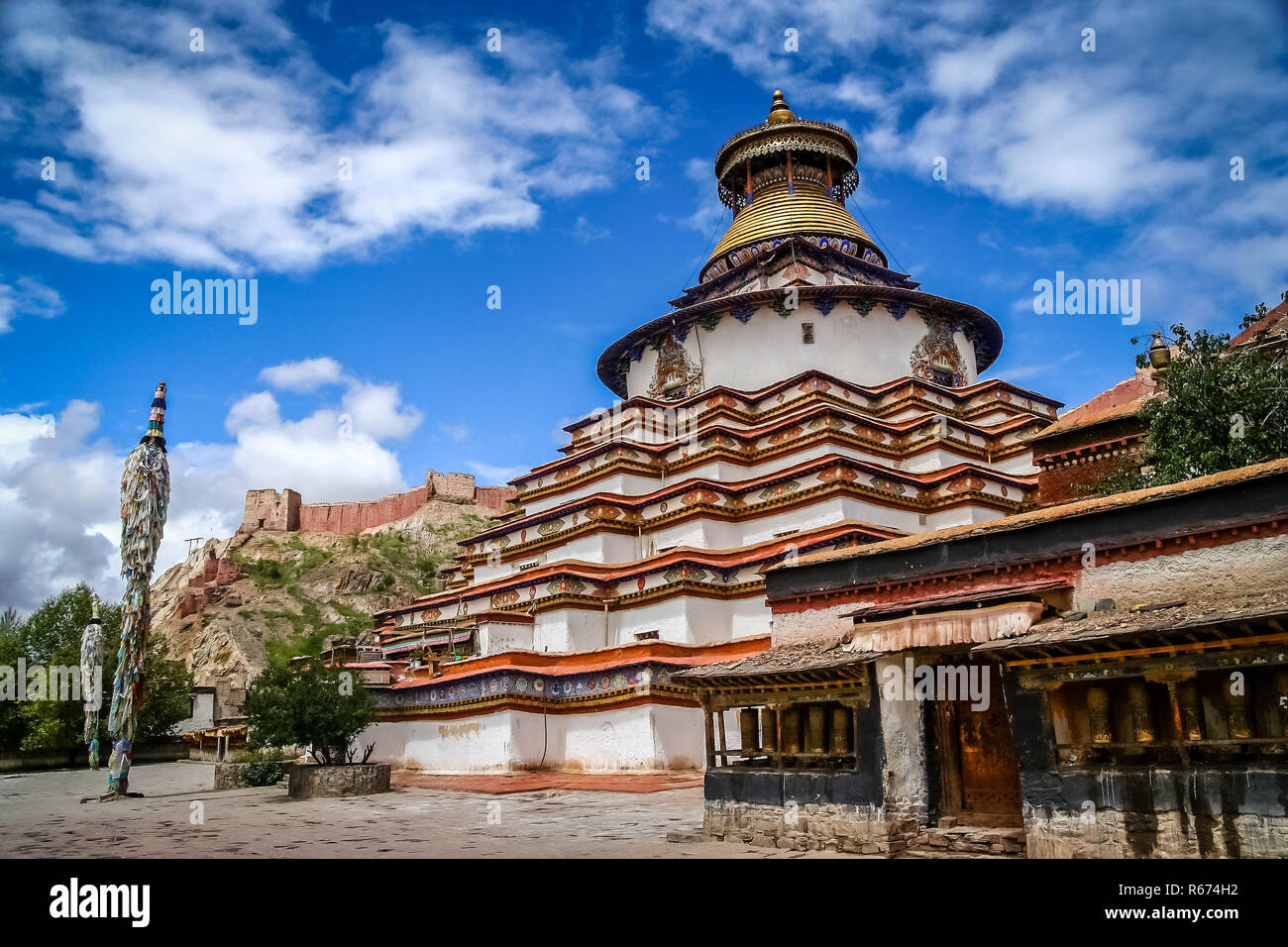 Tibetan style chorten hi-res stock photography and images - Alamy