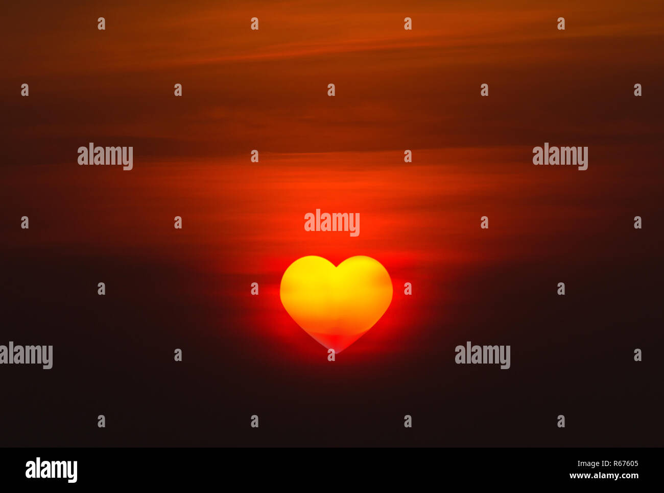 The Sun is the heart Stock Photo - Alamy