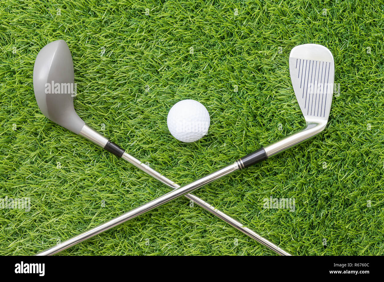 Sport objects related to golf equipment Stock Photo - Alamy