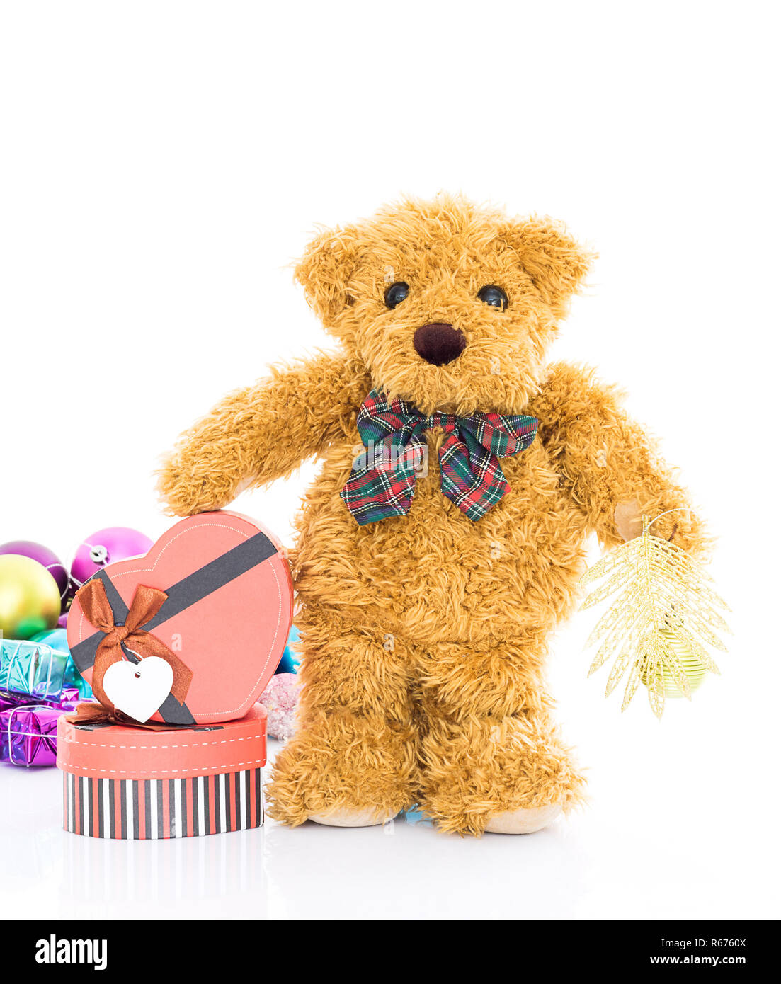 Red gift box stand Cut Out Stock Images & Pictures - Alamy