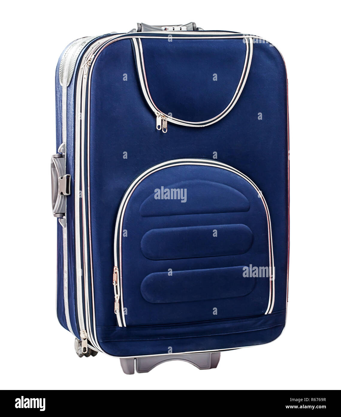 Single Blue suitcase Stock Photo - Alamy