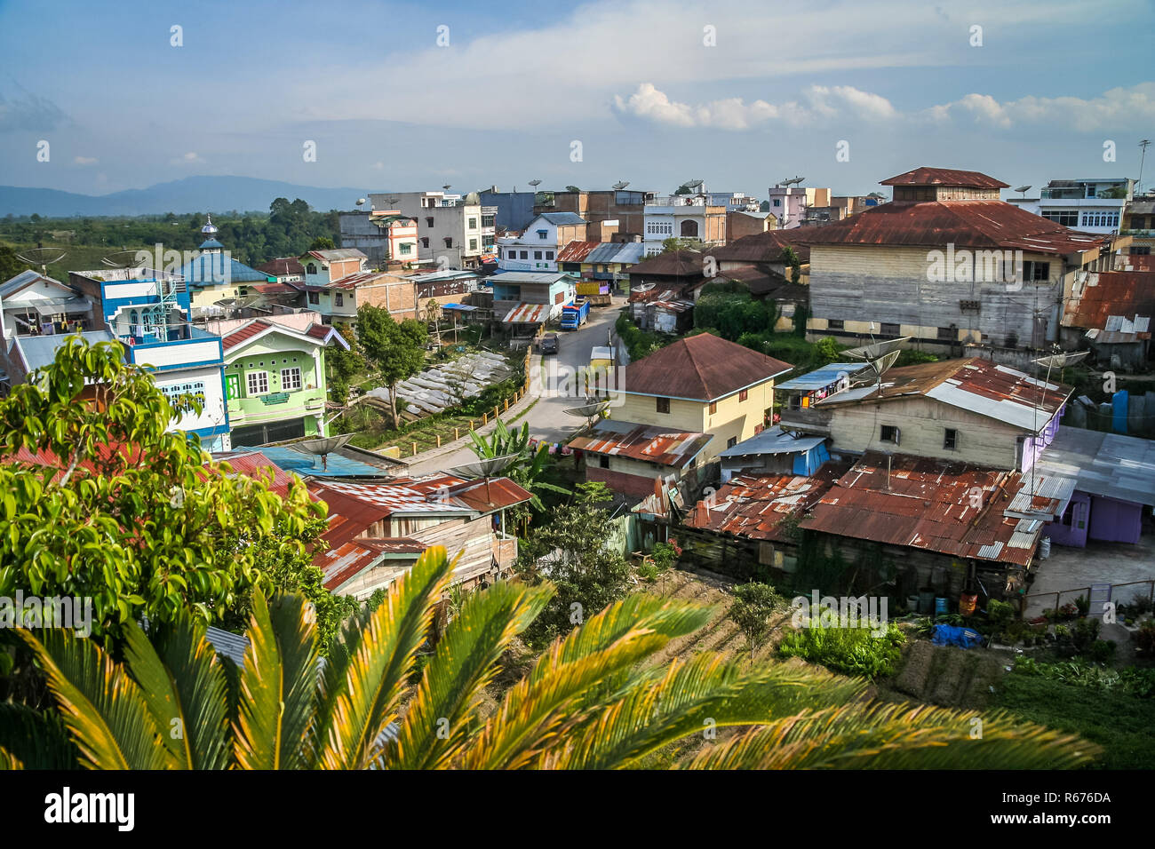 View of Berastagi town Stock Photo - Alamy