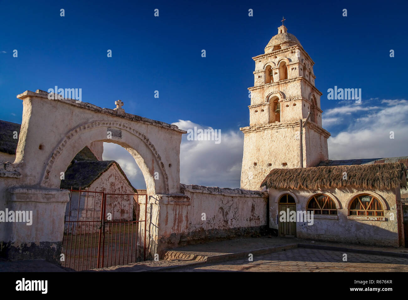 Old church in Curahuara Stock Photo - Alamy
