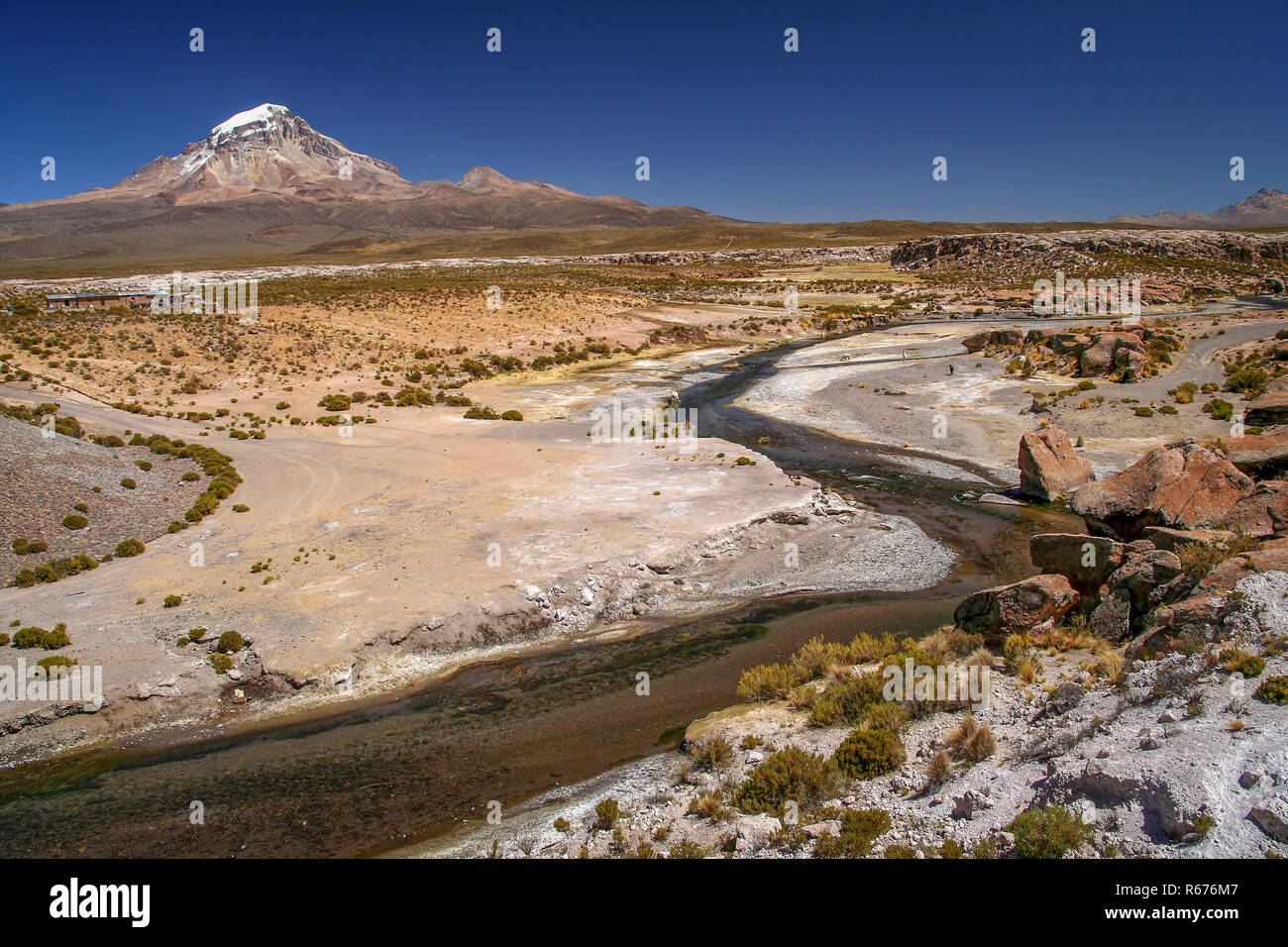 Nevado Sajama volcano Stock Photo - Alamy