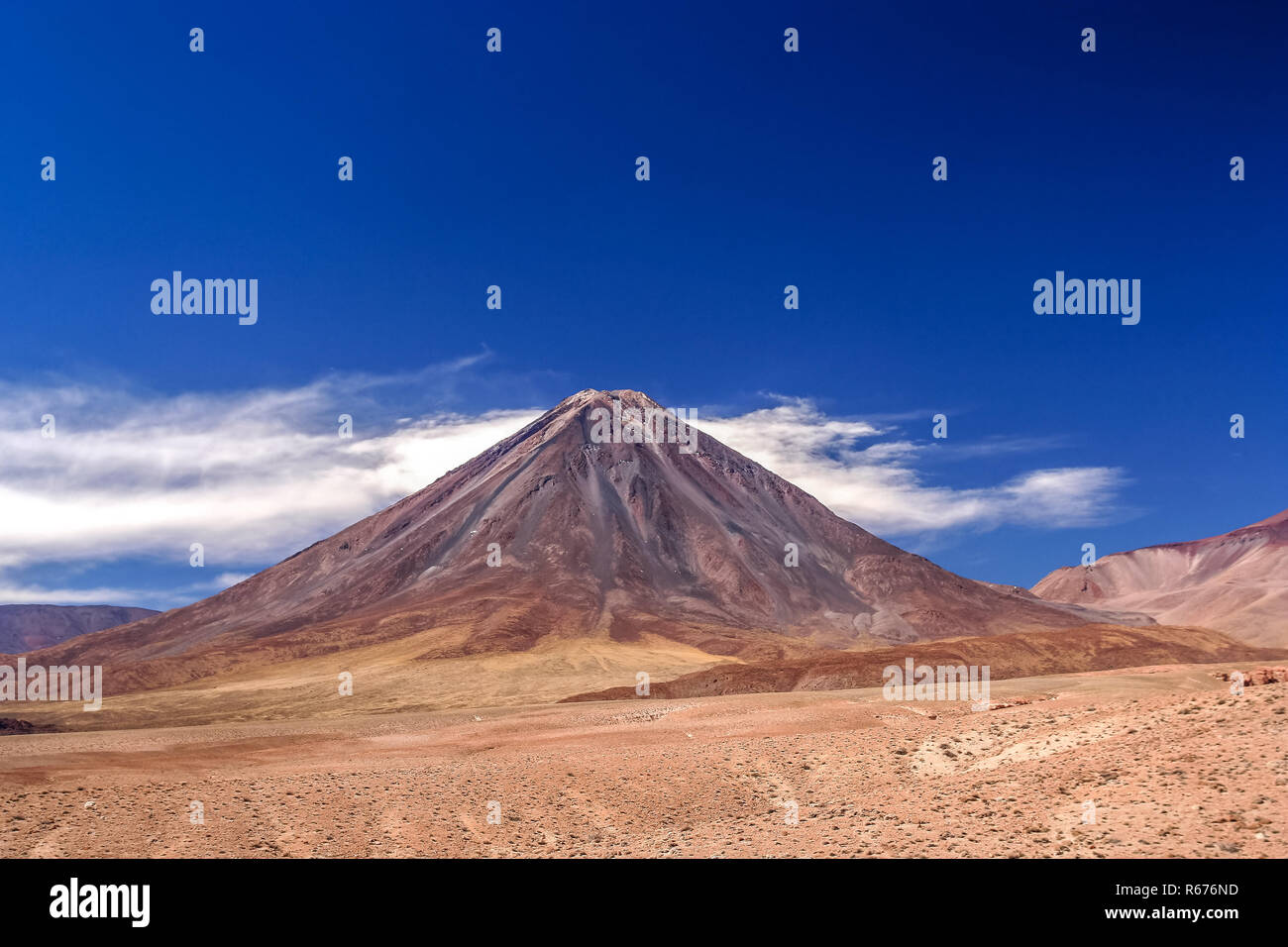 Licancabur Volcano in Bolivia Stock Photo - Alamy