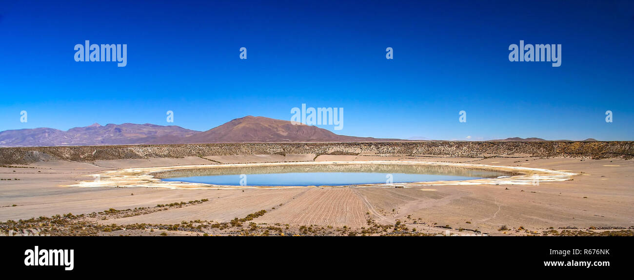 Big crater in Altiplano Stock Photo - Alamy