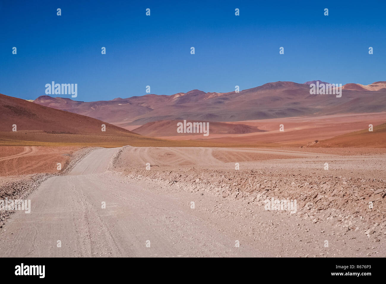 Corrugated road in Altiplano Stock Photo - Alamy