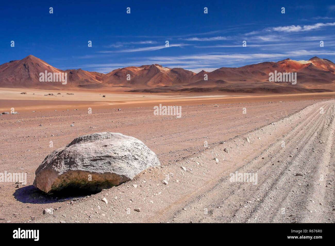 Corrugated Altiplano Road Stock Photo - Alamy