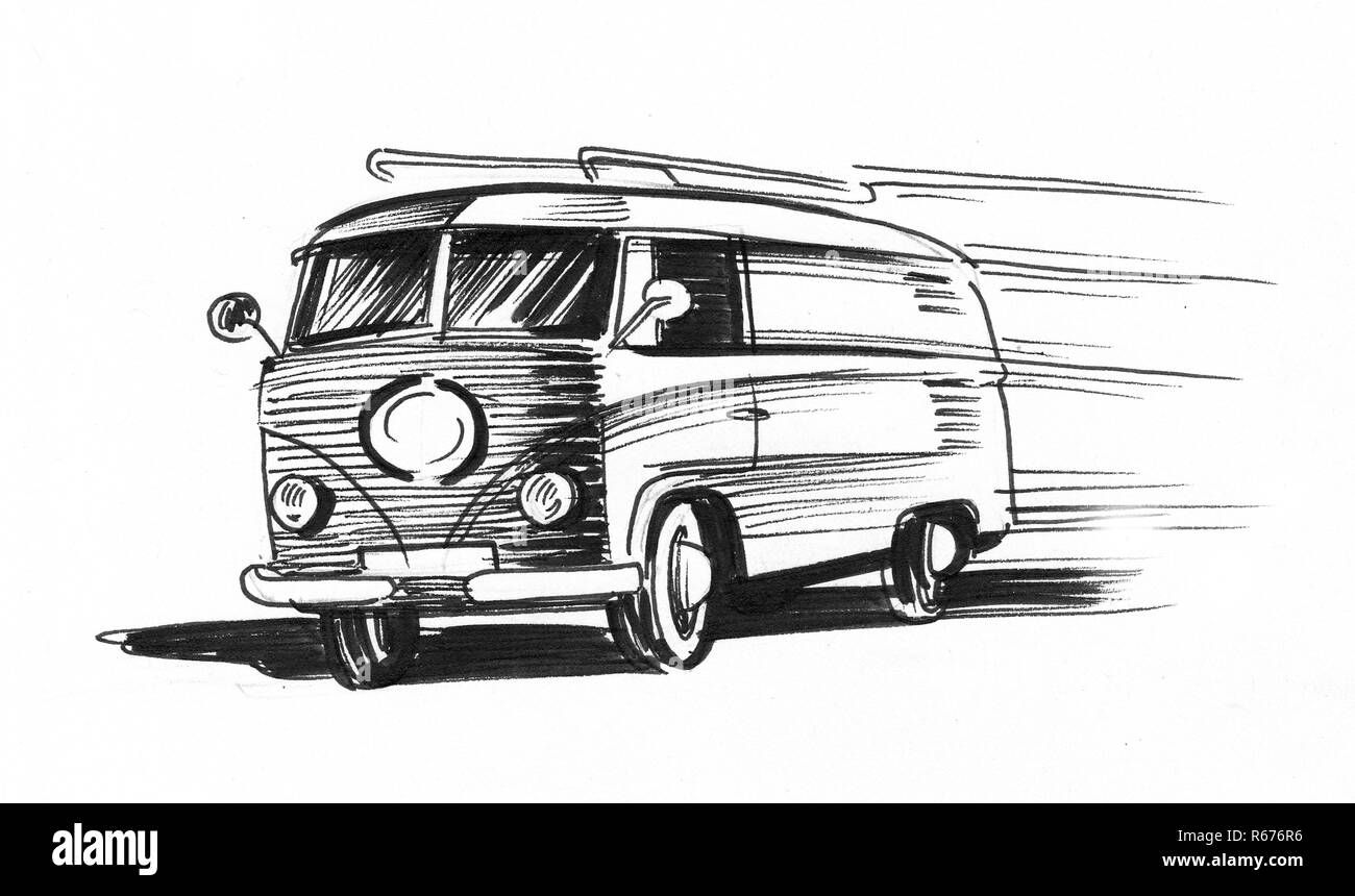 Black van with artwork Cut Out Stock Images & Pictures - Alamy