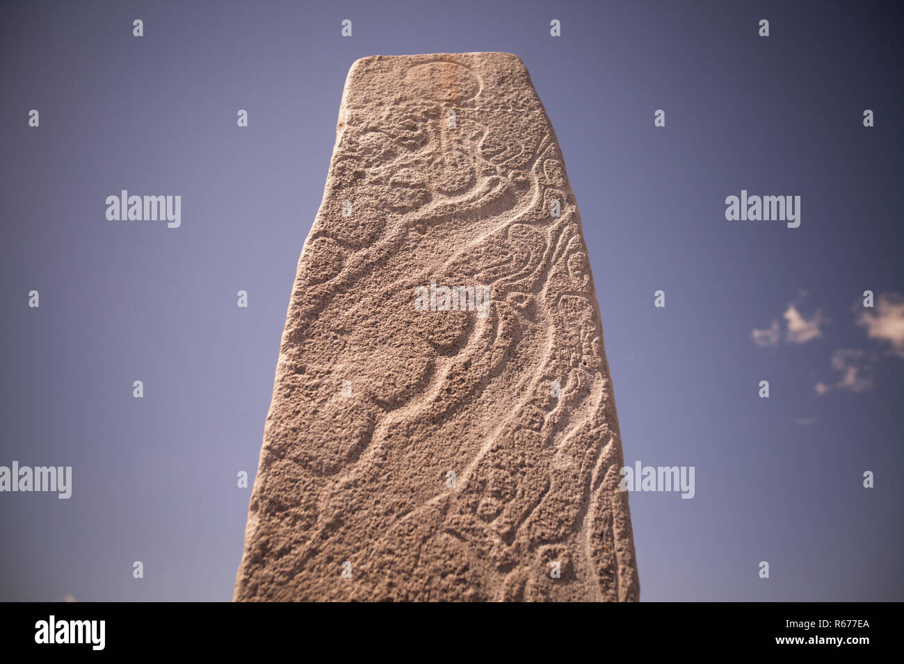 Deer stone in Mongolia Stock Photo - Alamy