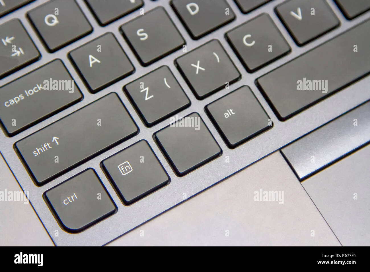 Some of the computer keys are gray-black Stock Photo - Alamy