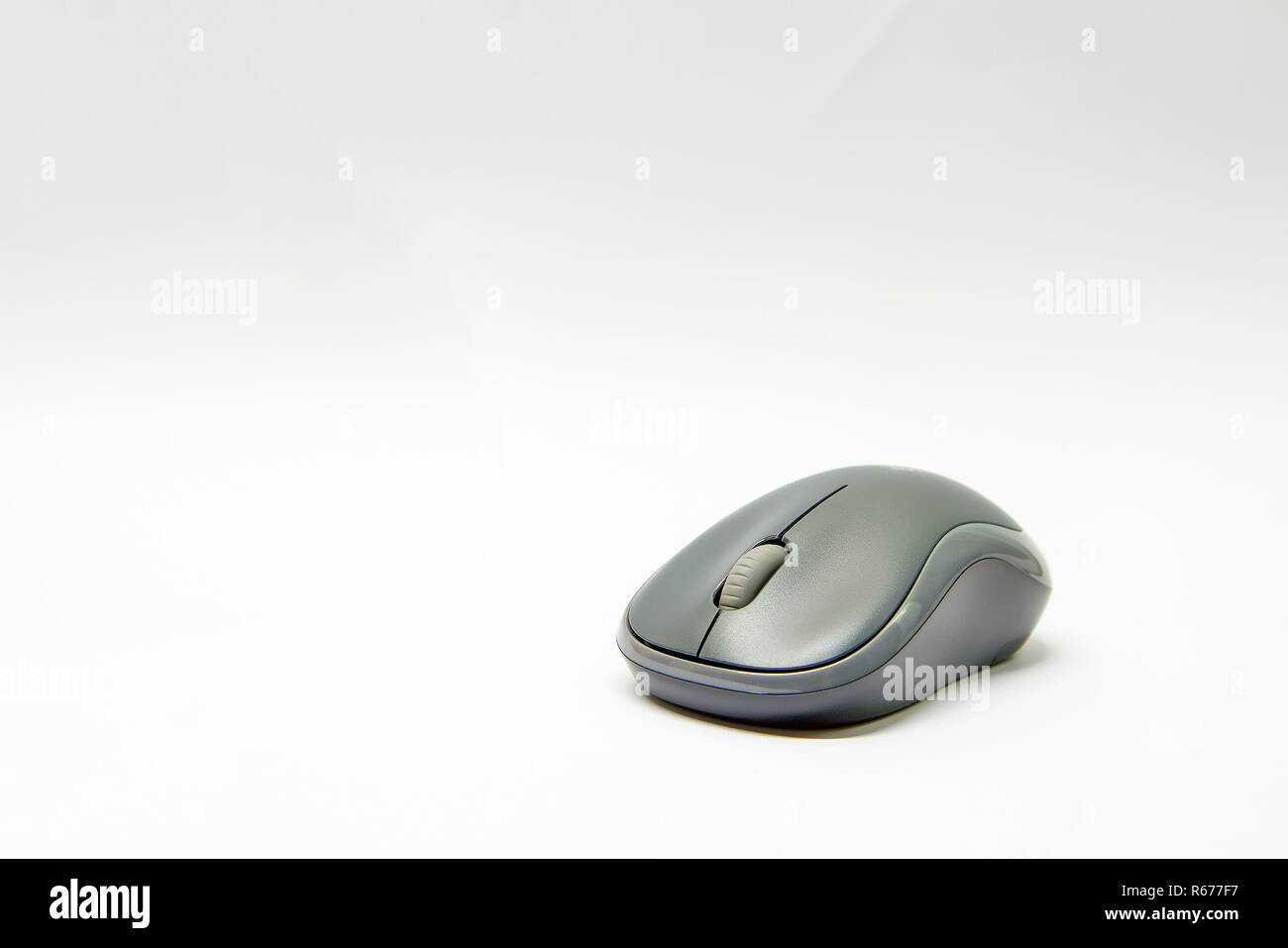Computer mouse wireless on white background Stock Photo - Alamy