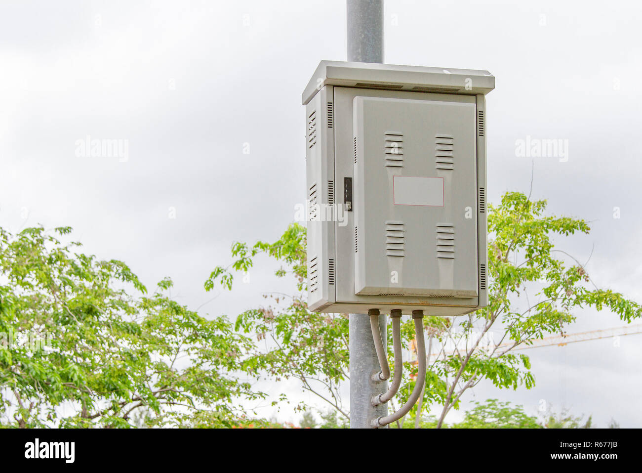 Electric control box and concrete and old and electrical power control ...