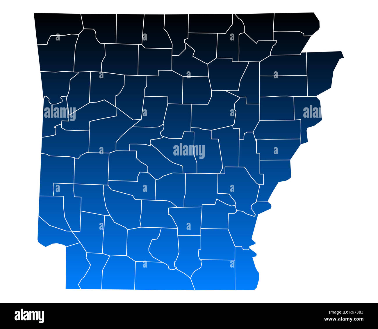 map of arkansas Stock Photo - Alamy