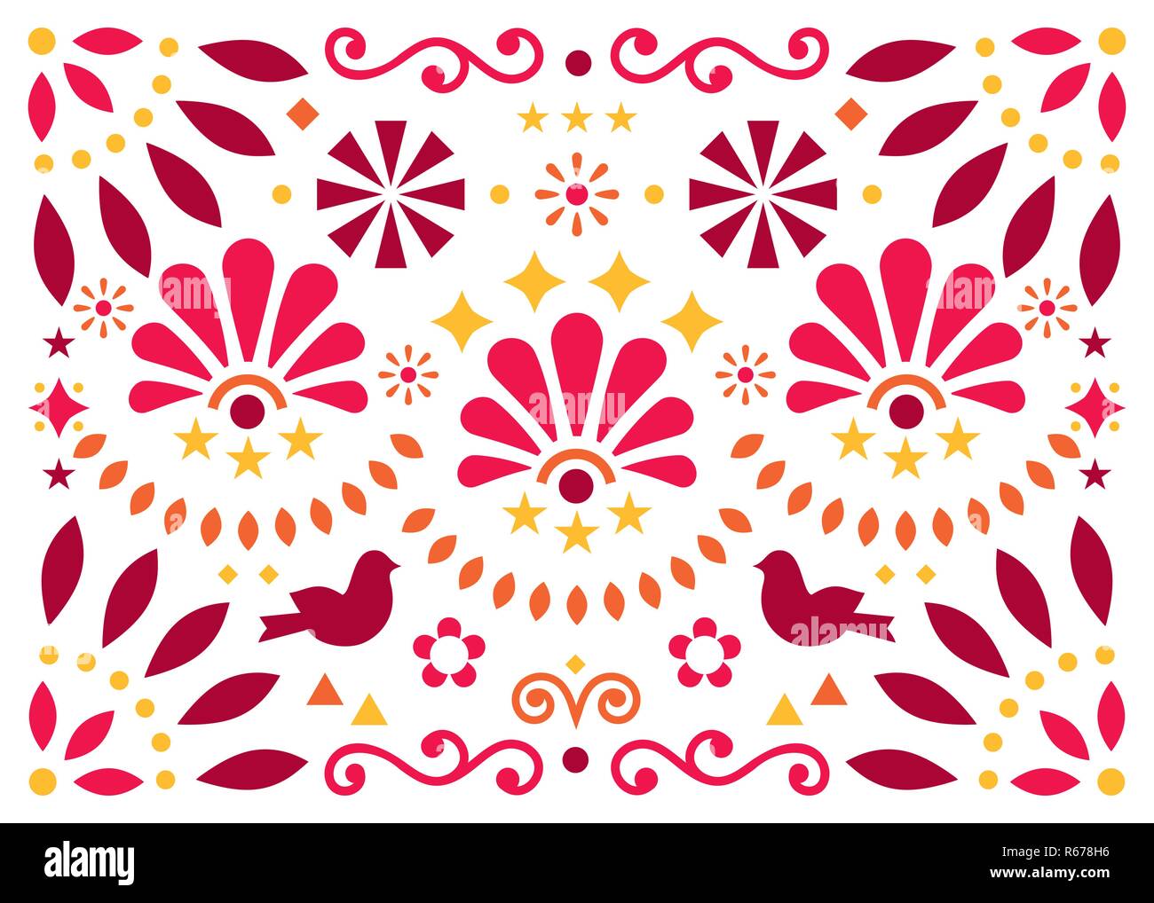 Orange flowers background Stock Vector Images - Alamy