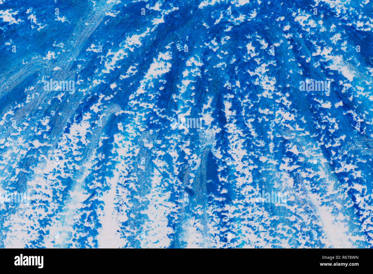 crayons blue frame Stock Photo - Alamy
