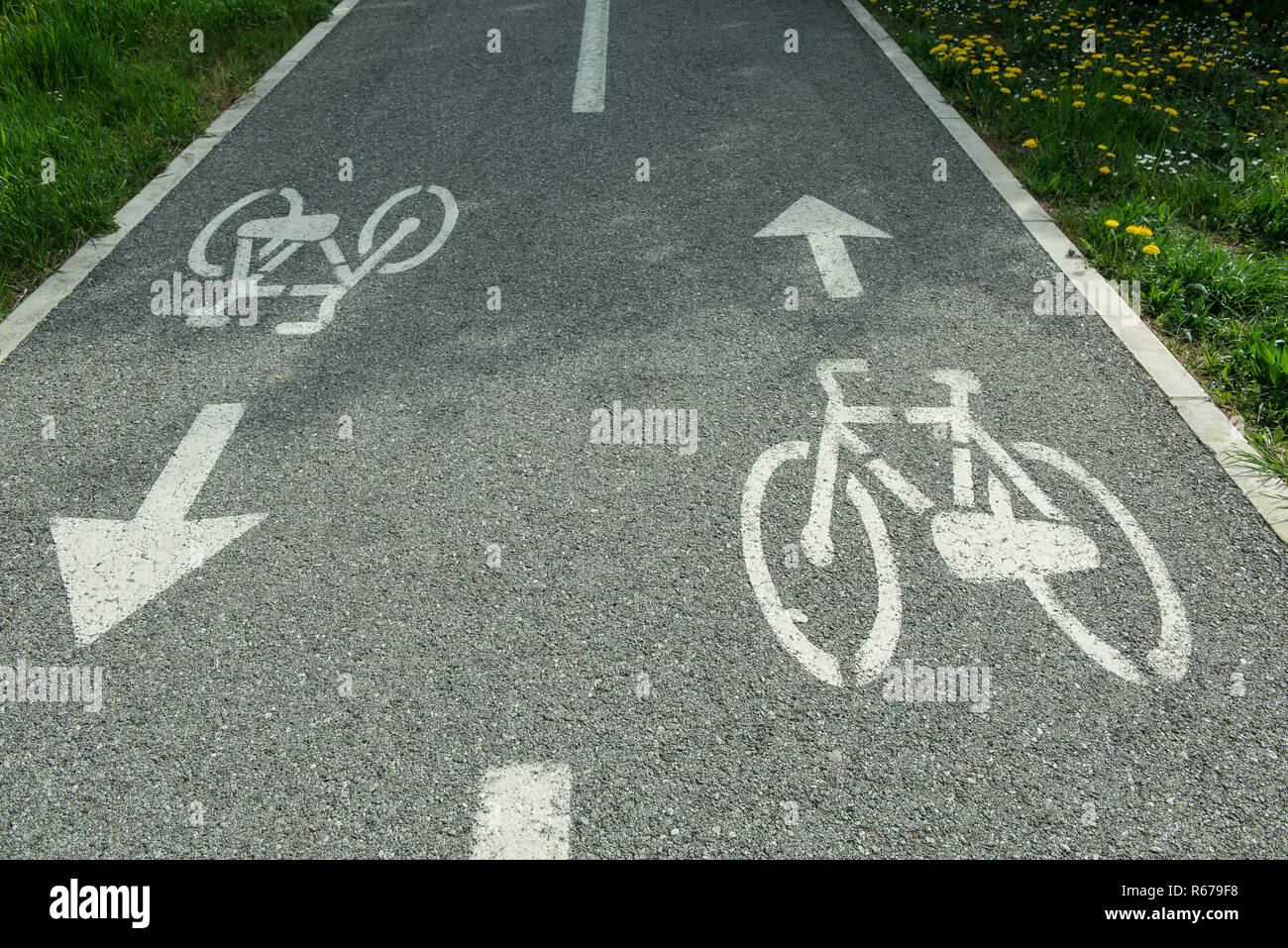 a cycle path Stock Photo - Alamy