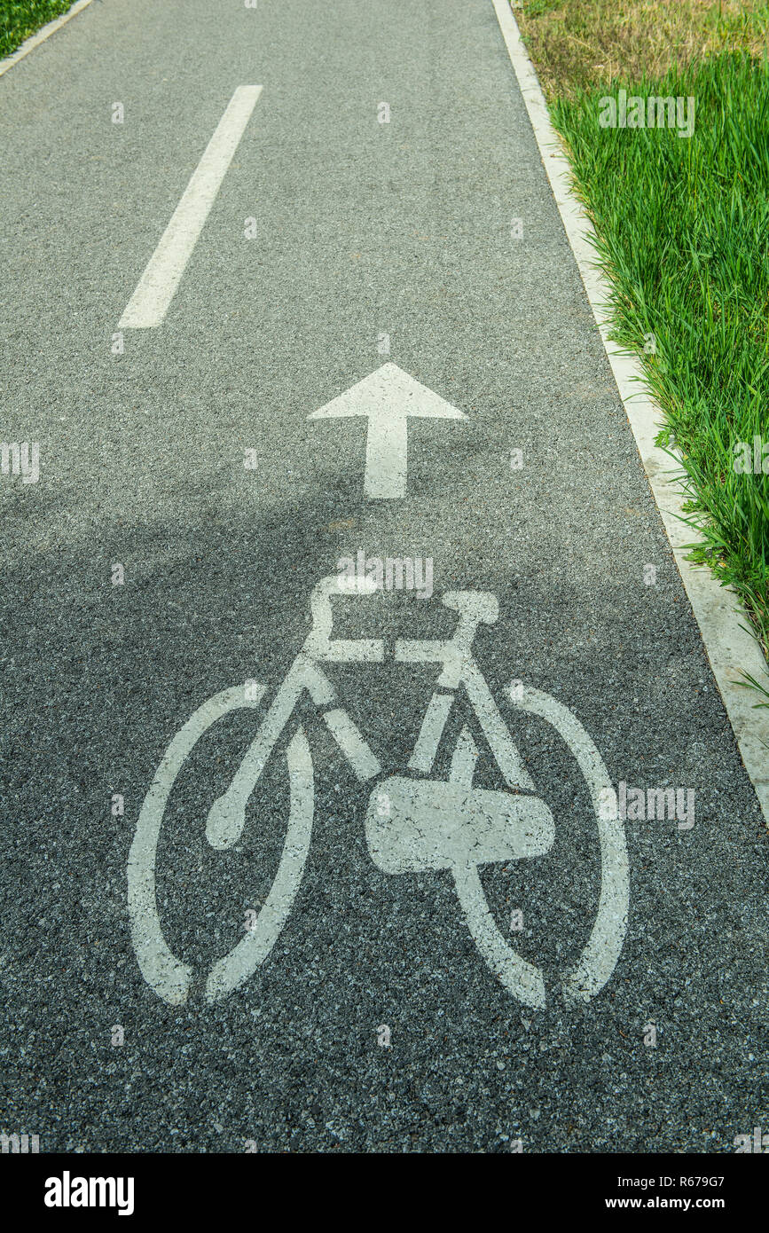 a cycle path Stock Photo - Alamy