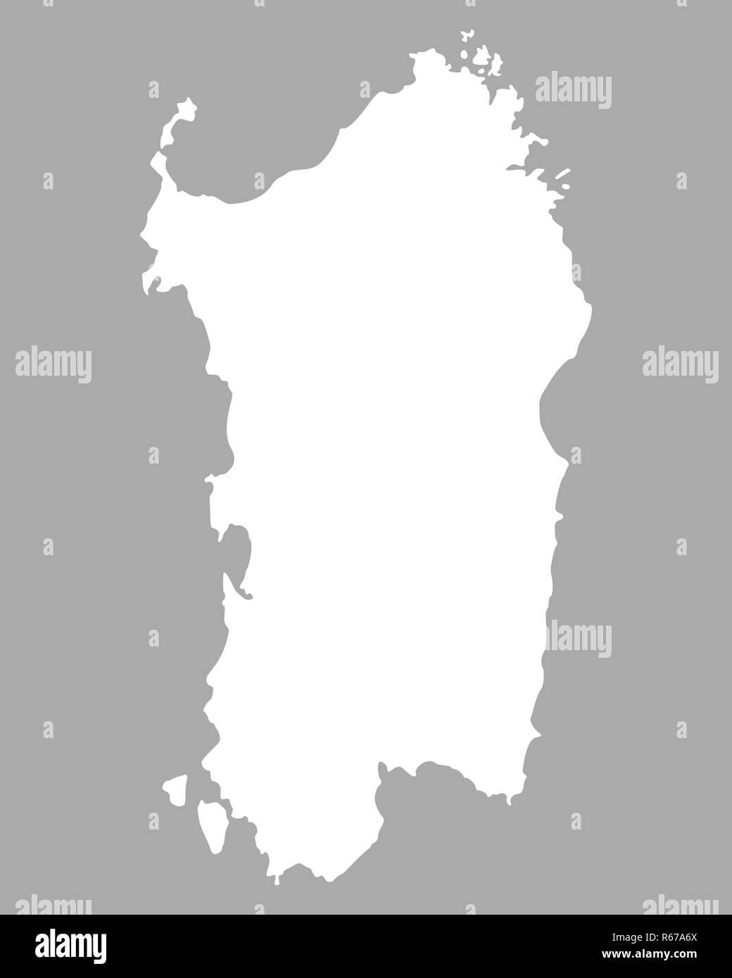 map of sardinia Stock Photo - Alamy