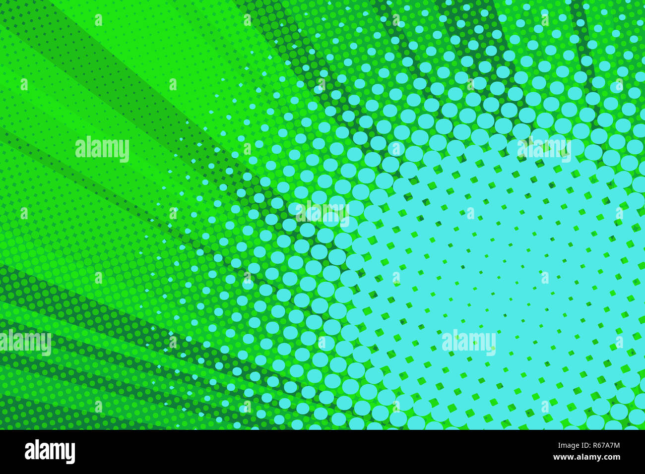 Pop art green background light Stock Photo - Alamy