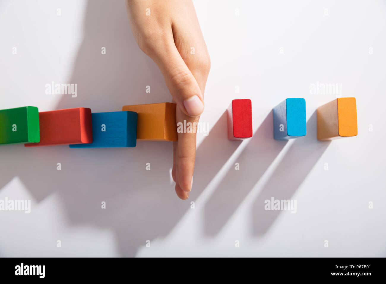 Colorful blocks falling hi-res stock photography and images - Alamy