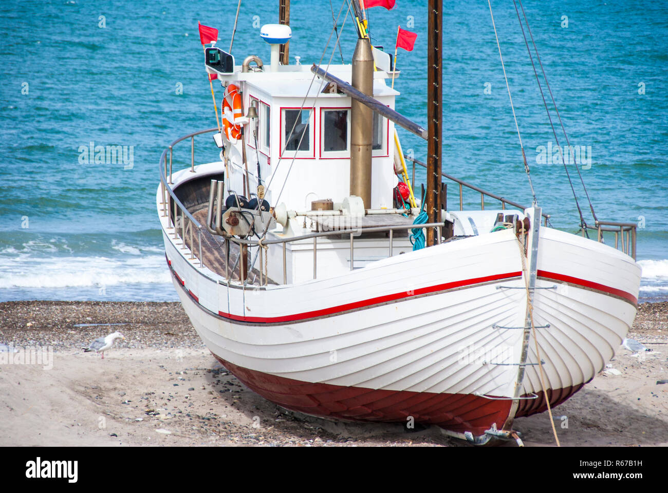 Fishing boat in Denmark Stock Photo - Alamy