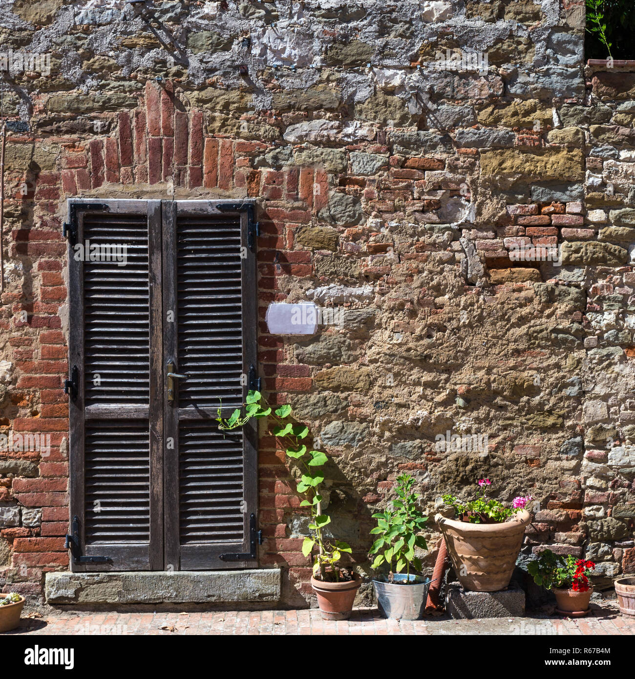 Medieval wall window Stock Photo - Alamy