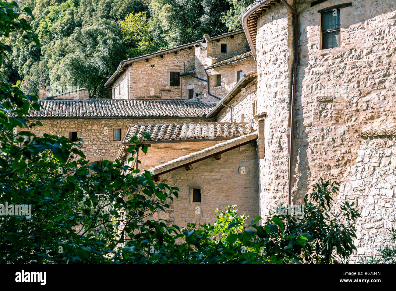 Small medieval village Stock Photo - Alamy